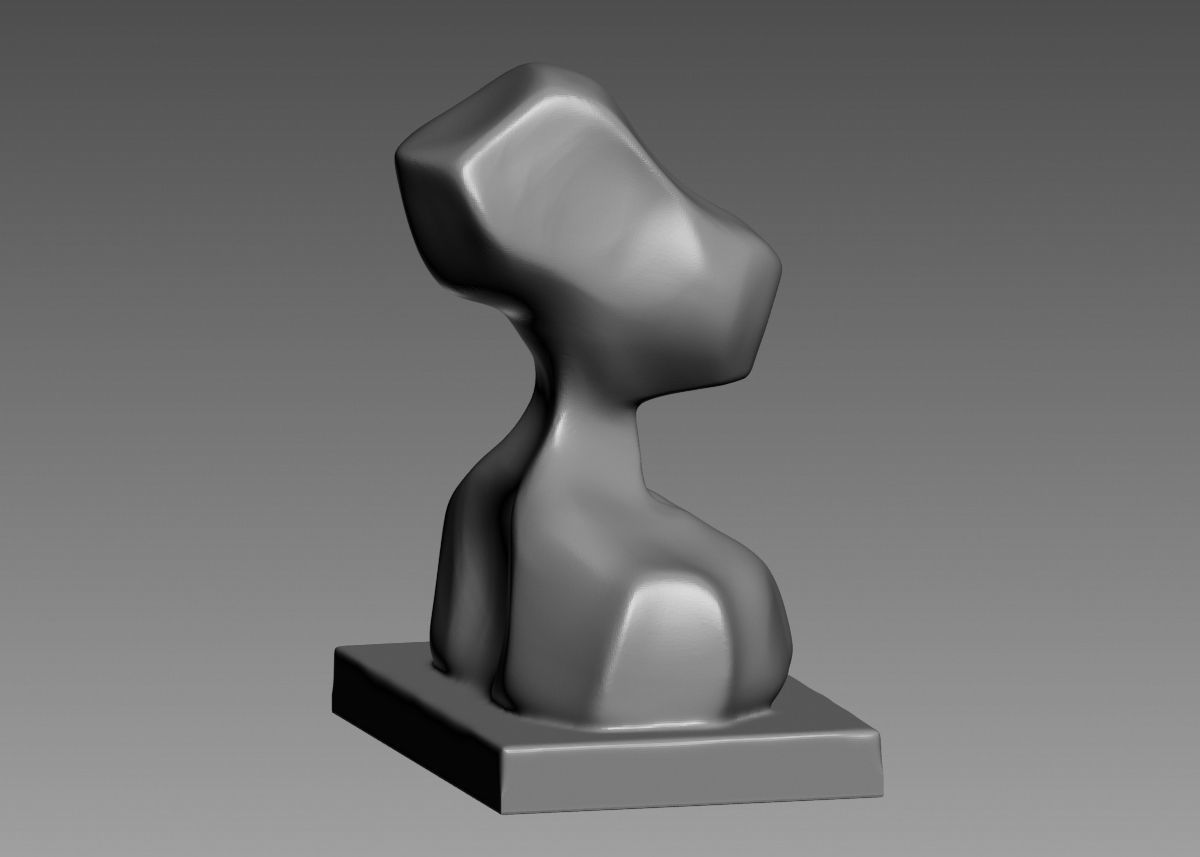 Modern Bust Sculpture 3d print model 3D model 3D printable | CGTrader