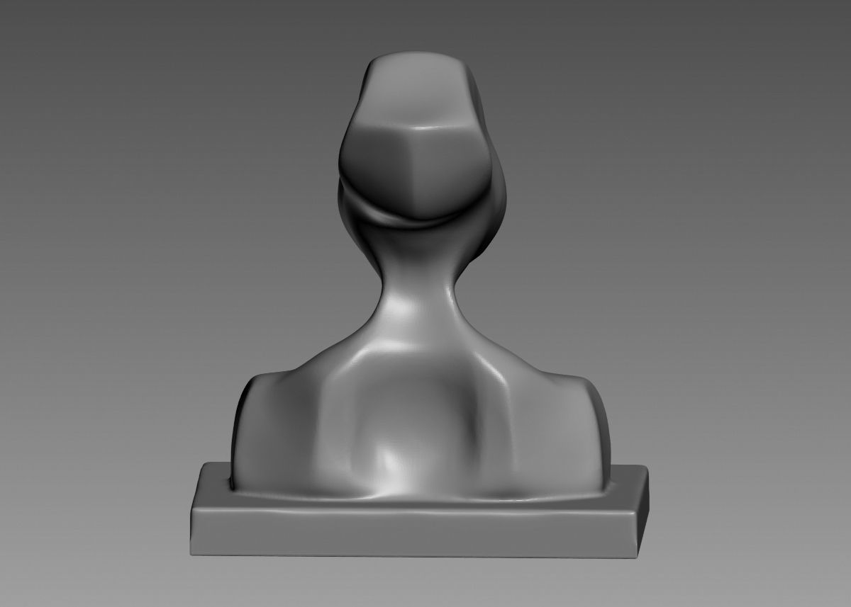 Modern Bust Sculpture 3d print model 3D model 3D printable | CGTrader