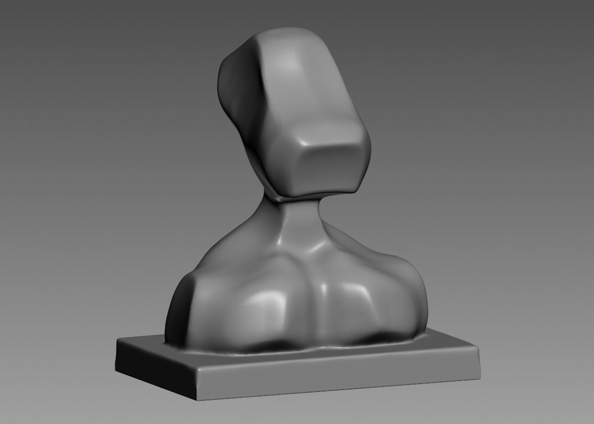 Modern Bust Sculpture 3d print model 3D model 3D printable | CGTrader
