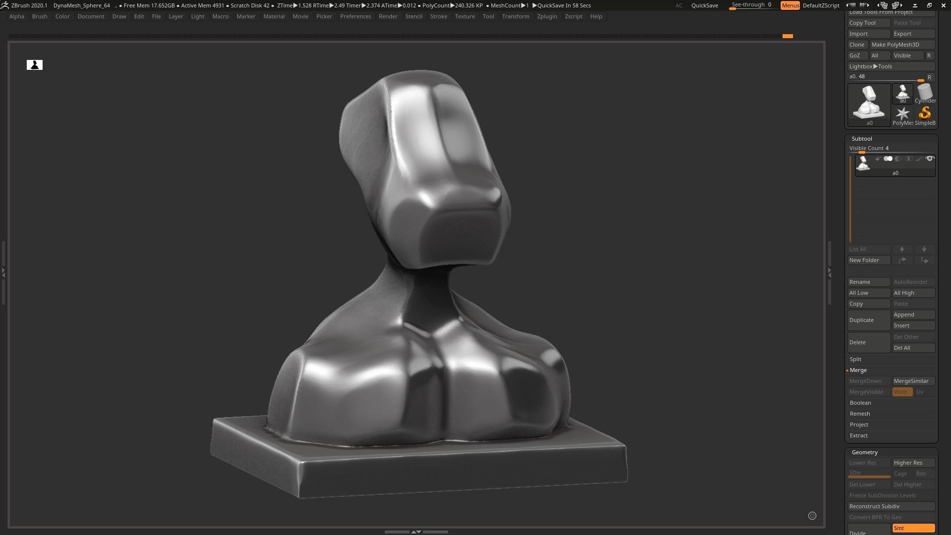 Modern Bust Sculpture 3d print model 3D model 3D printable | CGTrader