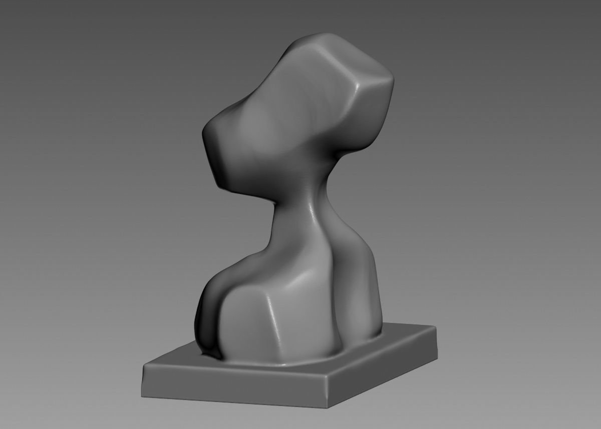 Modern Bust Sculpture 3d print model 3D model 3D printable | CGTrader