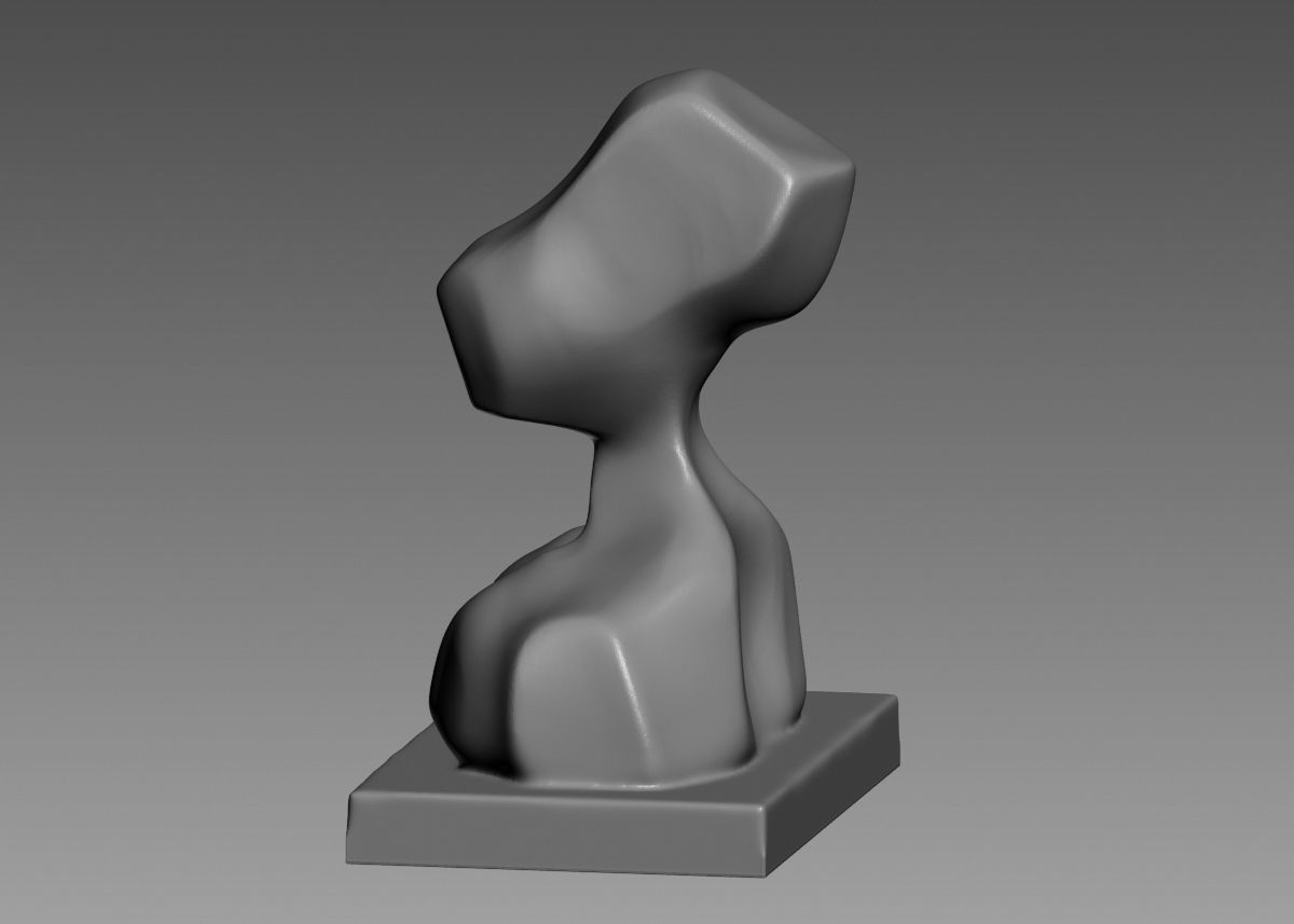 Modern Bust Sculpture 3d print model 3D model 3D printable | CGTrader