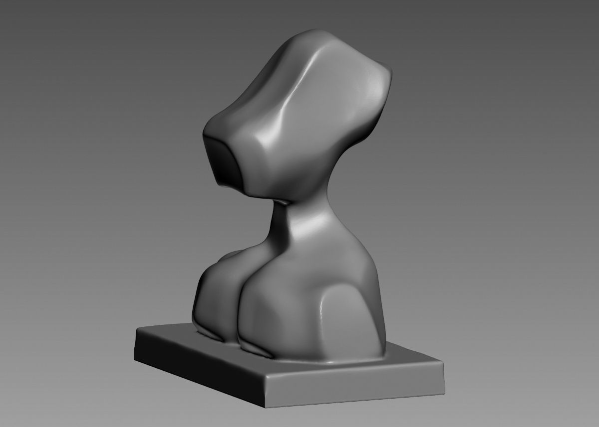 Modern Bust Sculpture 3d print model 3D model 3D printable | CGTrader