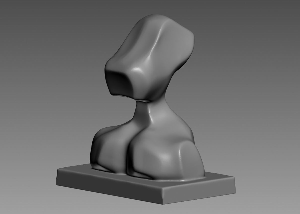 Modern Bust Sculpture 3d print model 3D model 3D printable | CGTrader