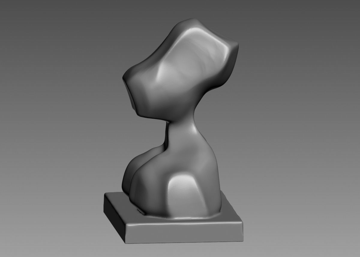 Modern Bust Sculpture 3d print model 3D model 3D printable | CGTrader