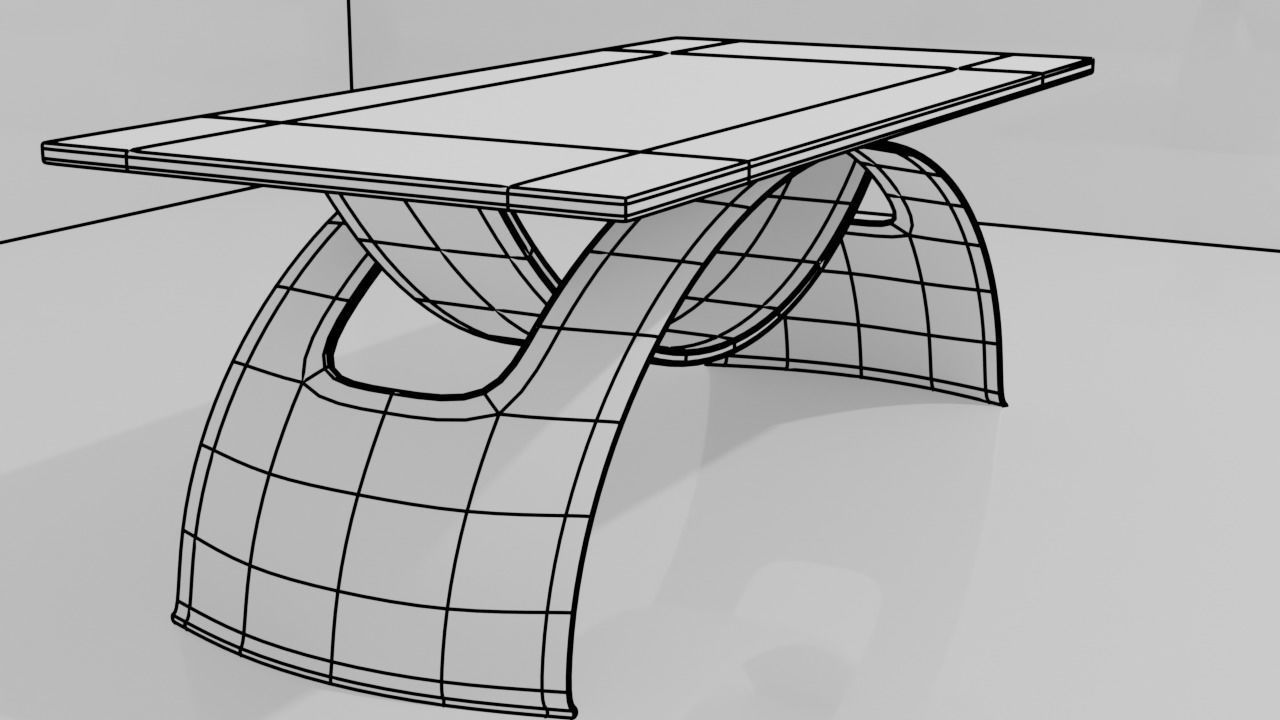 3D model Balance Table Low Poly Interior - Balance Dining Table VR / AR ...