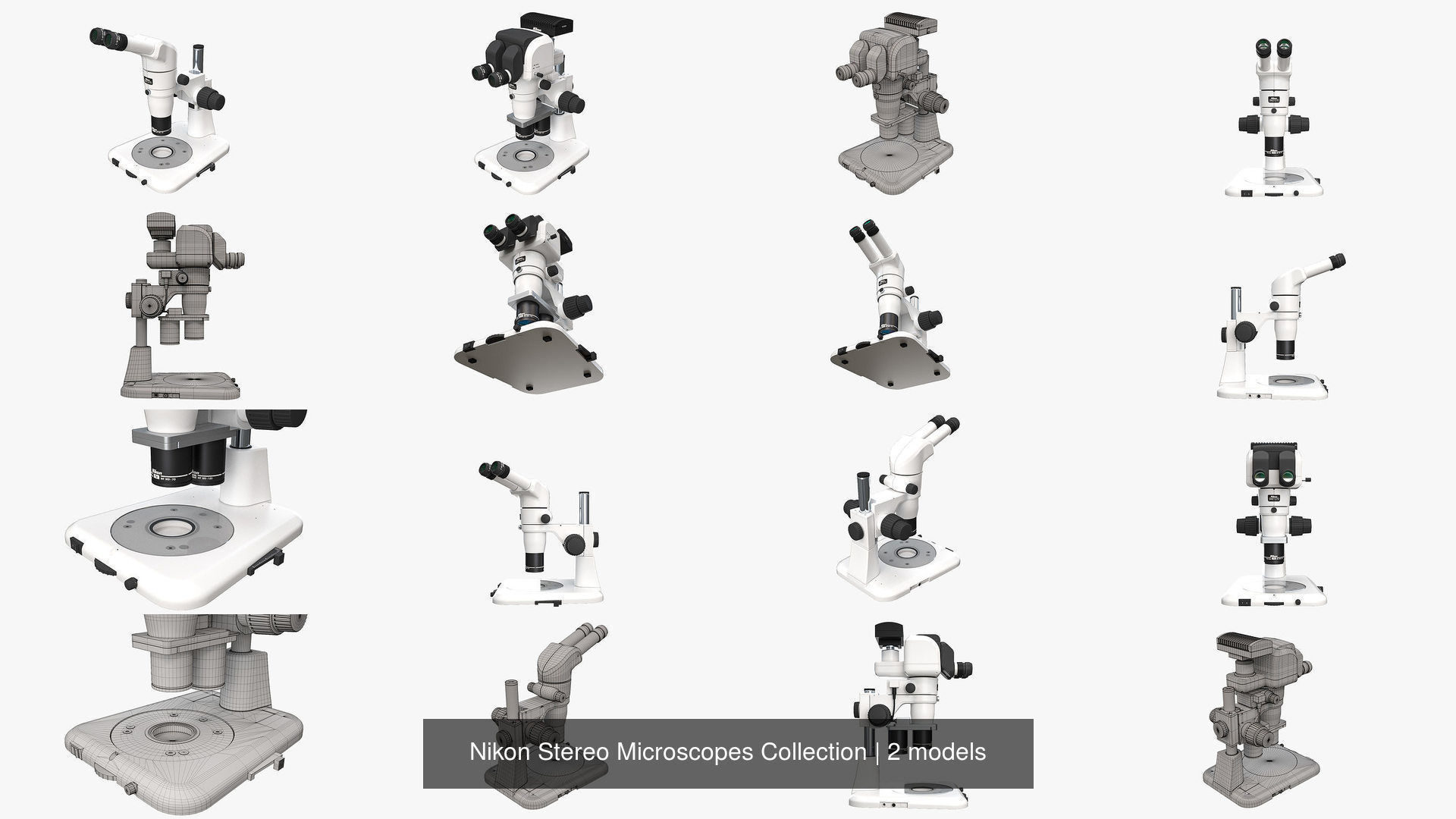 Nikon Stereo Microscopes Collection | CGTrader