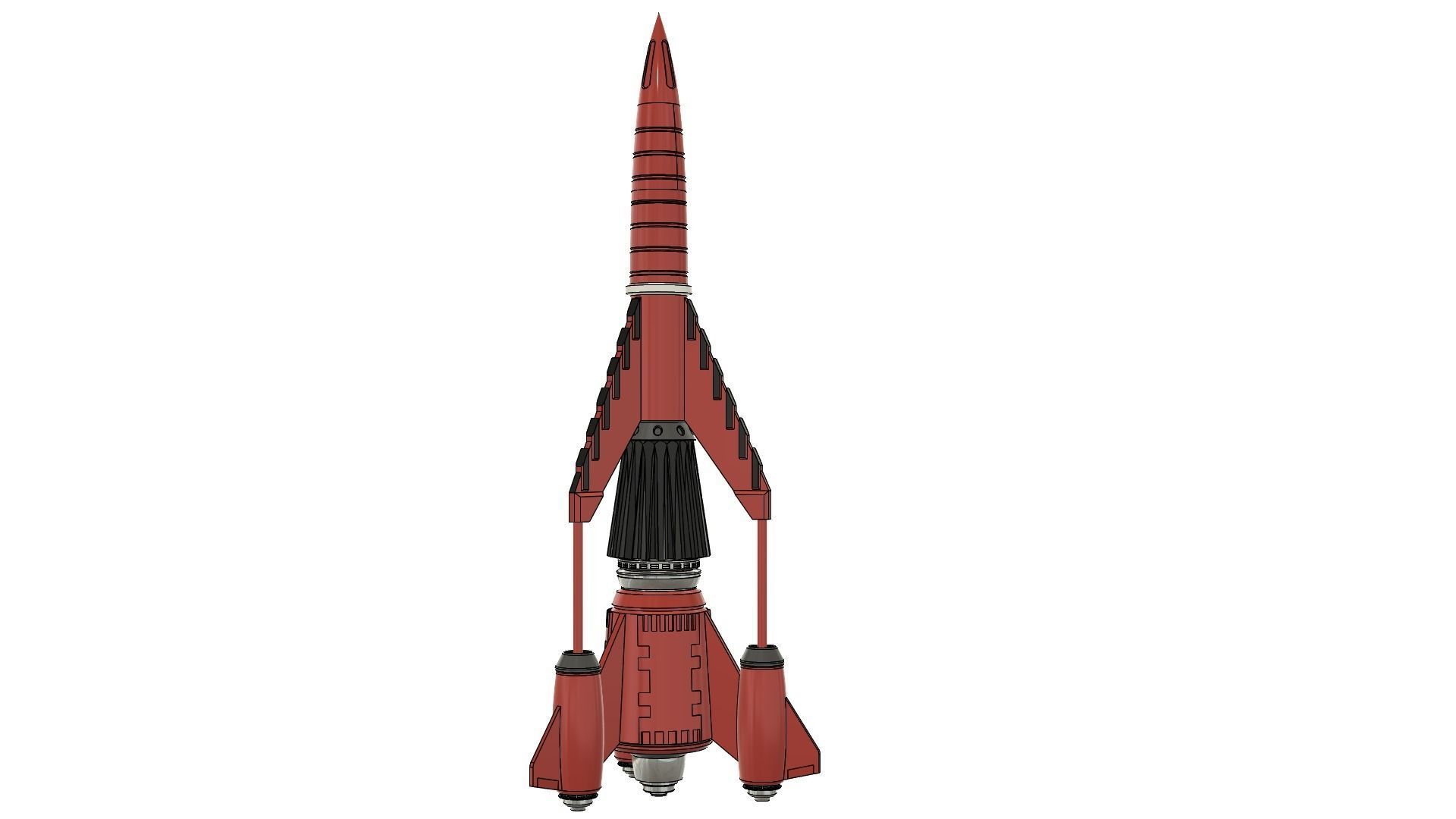 THUNDERBIRD 3 rocket 3D model 3D printable | CGTrader