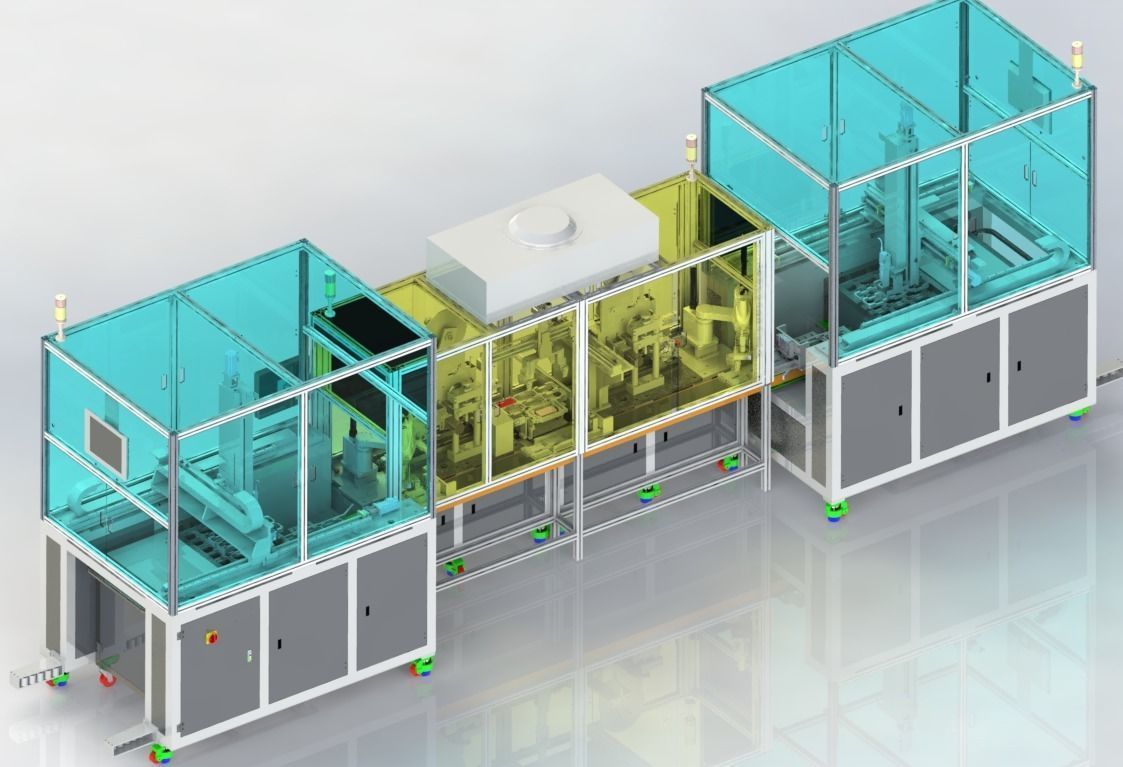 Automatic mobile phone film production line 3D model | CGTrader