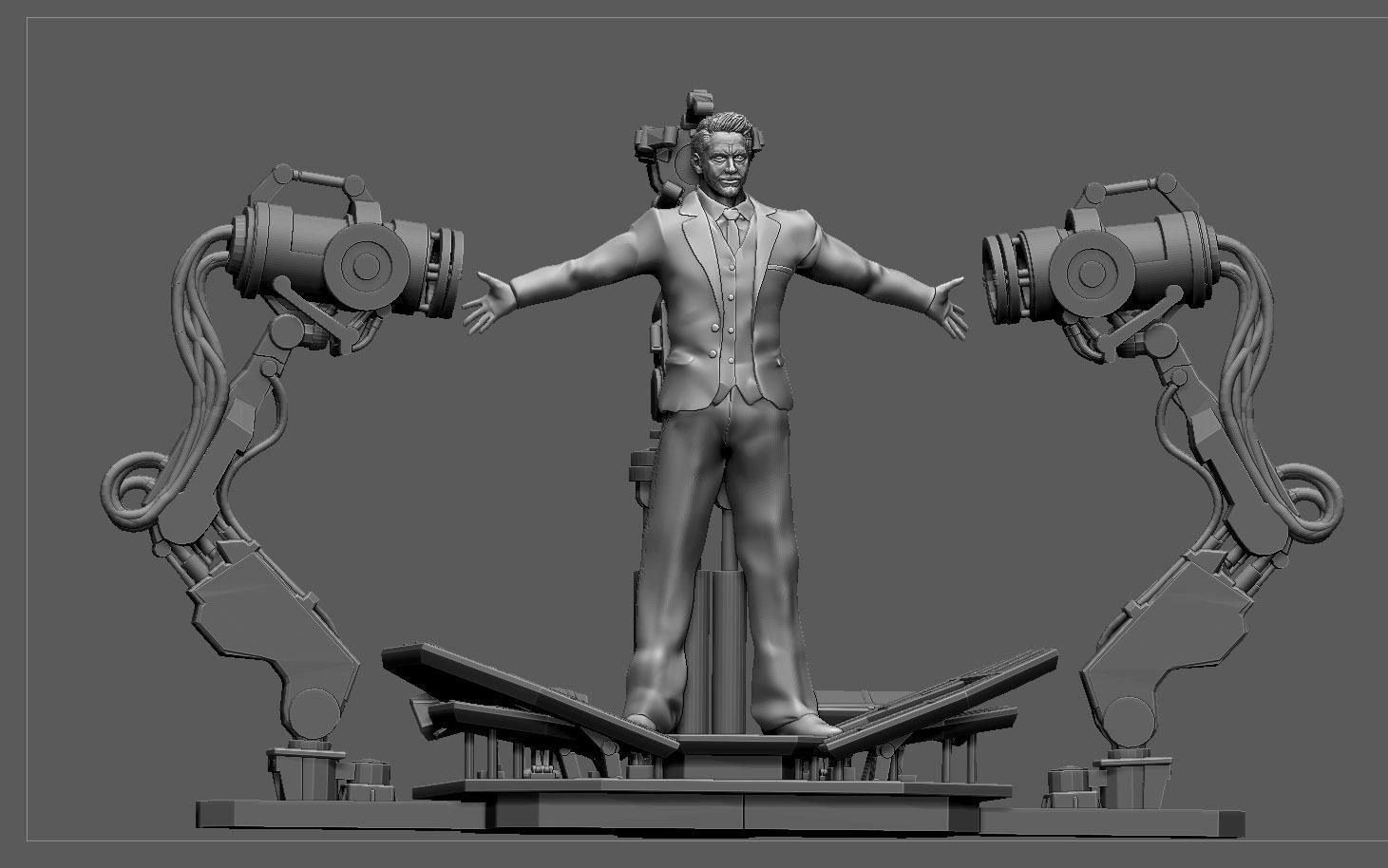 IRONMAN GANTRY TONY STARK SET STATUE MARVEL MCU AVENGERS 3D model 3D ...