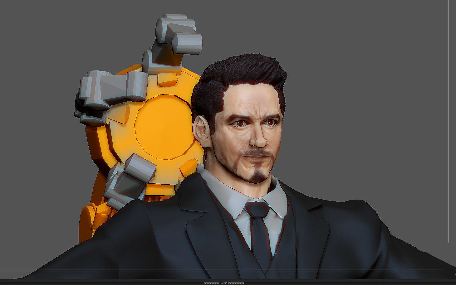 IRONMAN GANTRY TONY STARK SET STATUE MARVEL MCU AVENGERS 3D model 3D ...