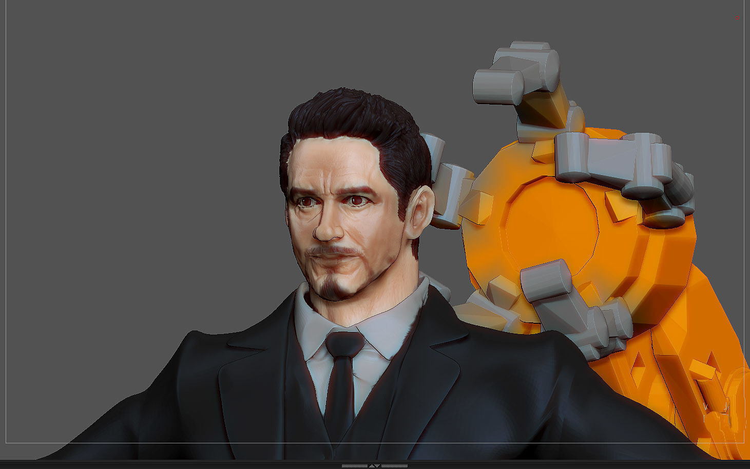 IRONMAN GANTRY TONY STARK SET STATUE MARVEL MCU AVENGERS 3D model 3D ...