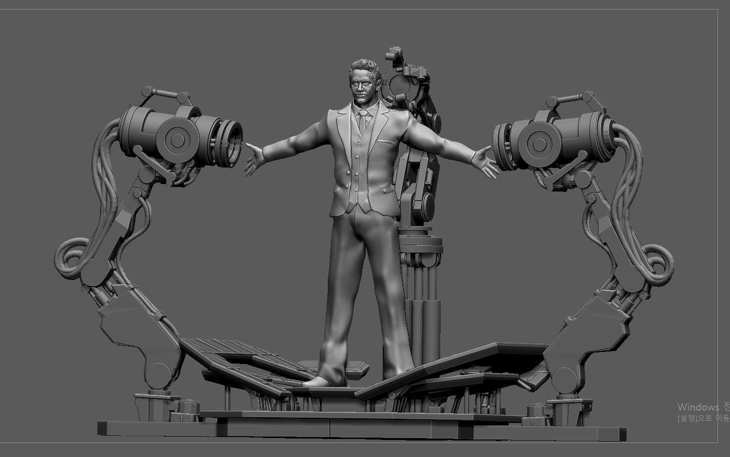 IRONMAN GANTRY TONY STARK SET STATUE MARVEL MCU AVENGERS 3D model 3D ...