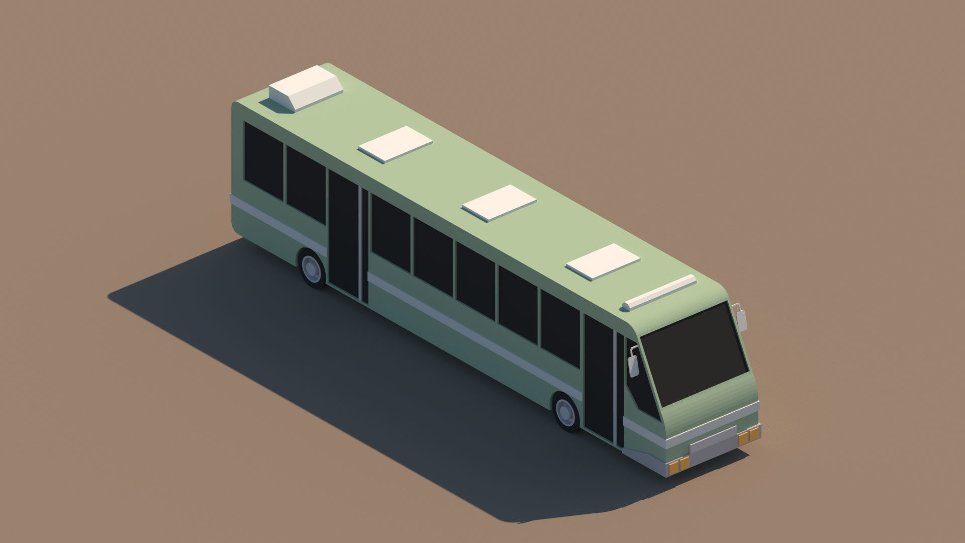 3D model Low Poly Bus Package VR / AR / low-poly | CGTrader