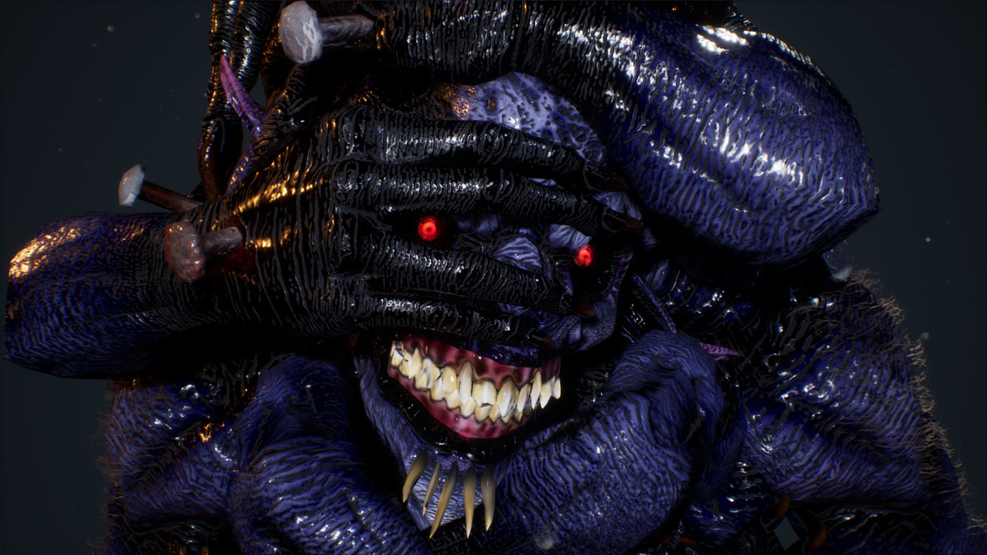 3D model Demon 5 many-armed creature VR / AR / low-poly rigged animated ...