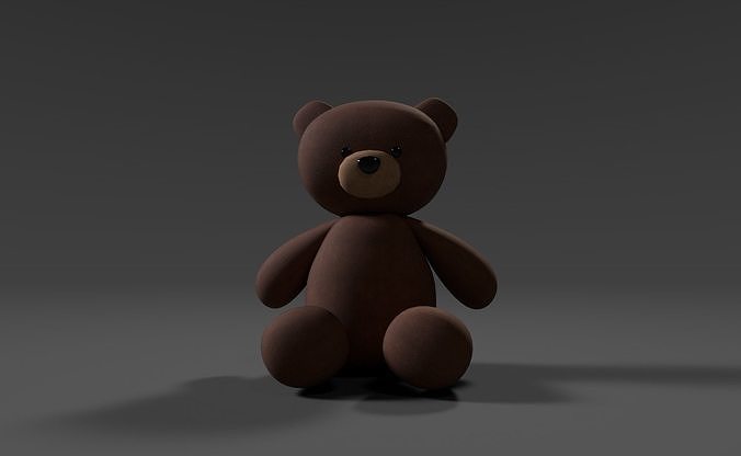 3D model Teddy bear model with textures VR / AR / low-poly | CGTrader