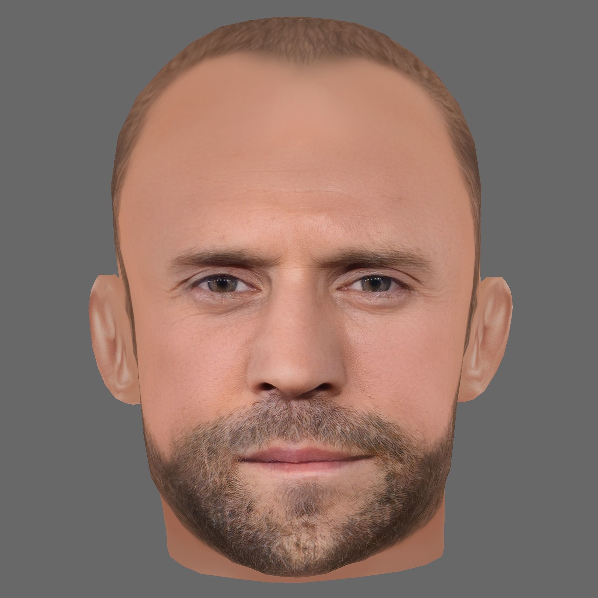 3D model Jason Statham - Lowpoly head for game Low-poly 3D model VR ...