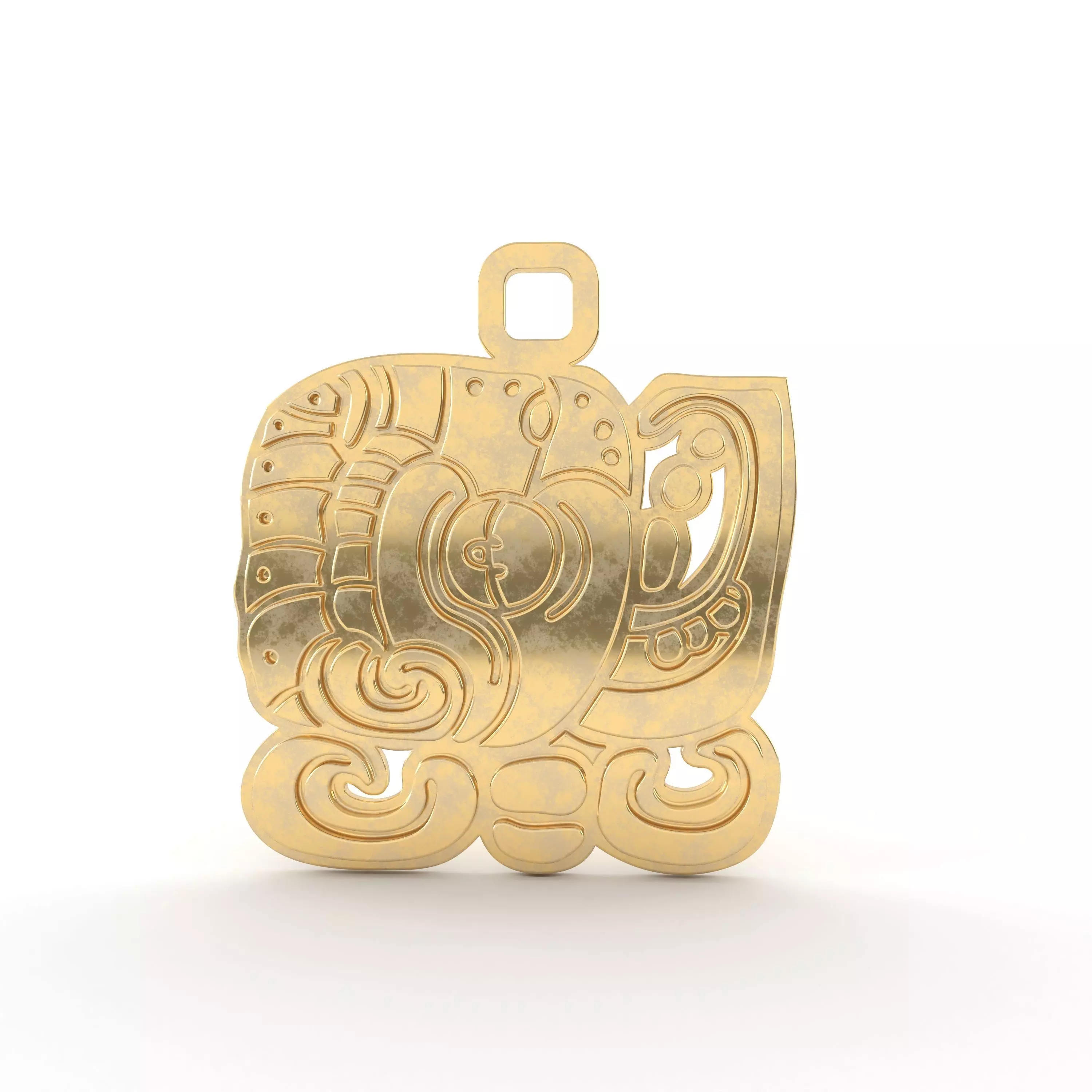 Mayan native glyph 01 3D model 3D printable | CGTrader
