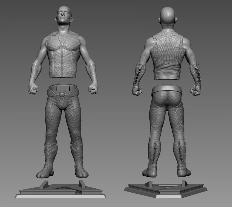 The Deep Statue - 3D printable model - 2 Costumes 3D model 3D printable ...
