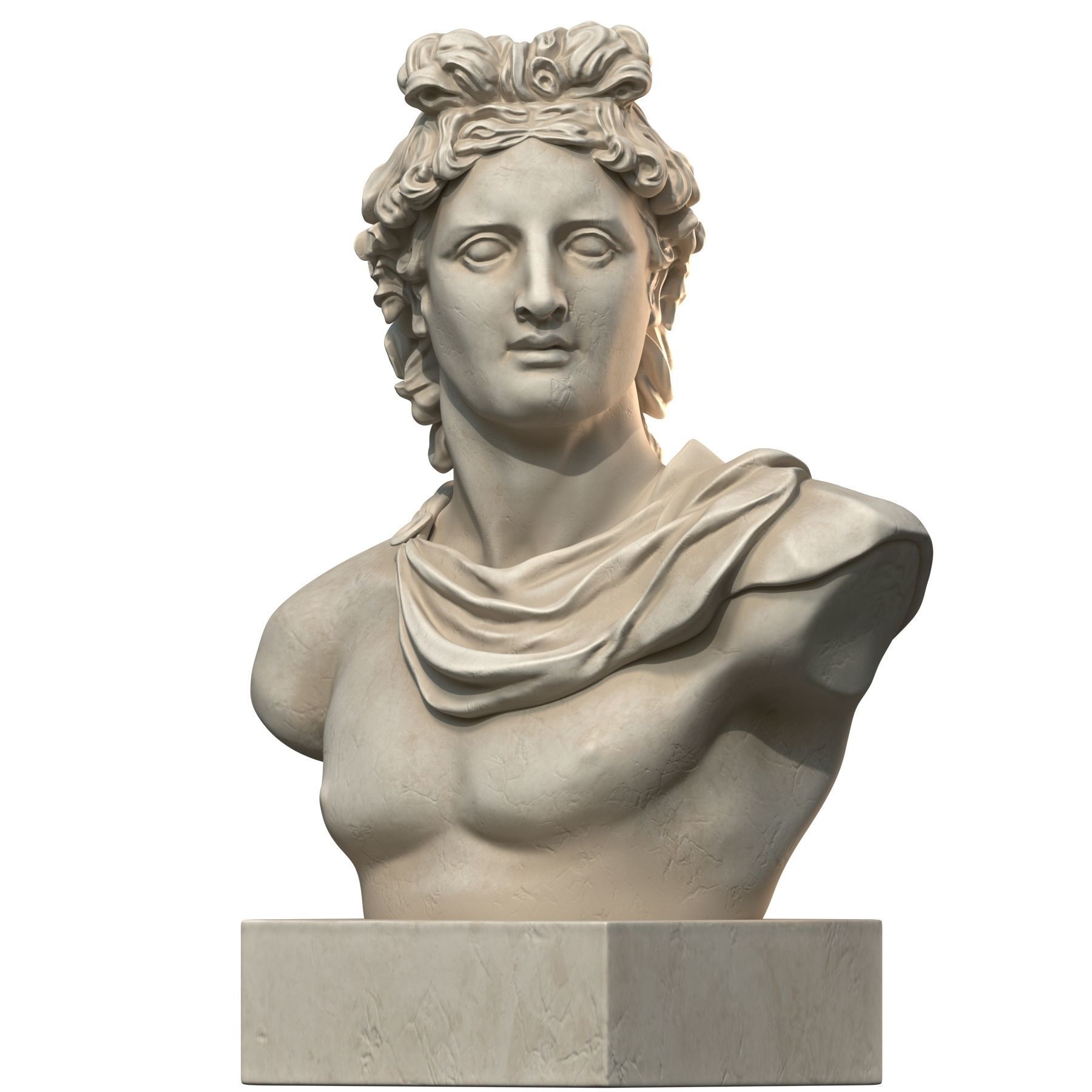 Apollo bust 3d print model 3D model 3D printable | CGTrader