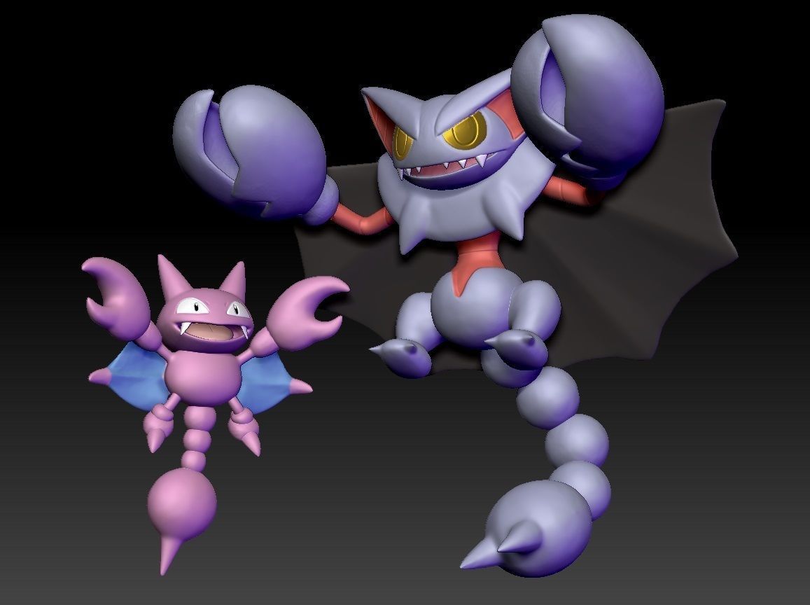 Pokemon Gligar and Gliscor 3D model 3D printable | CGTrader