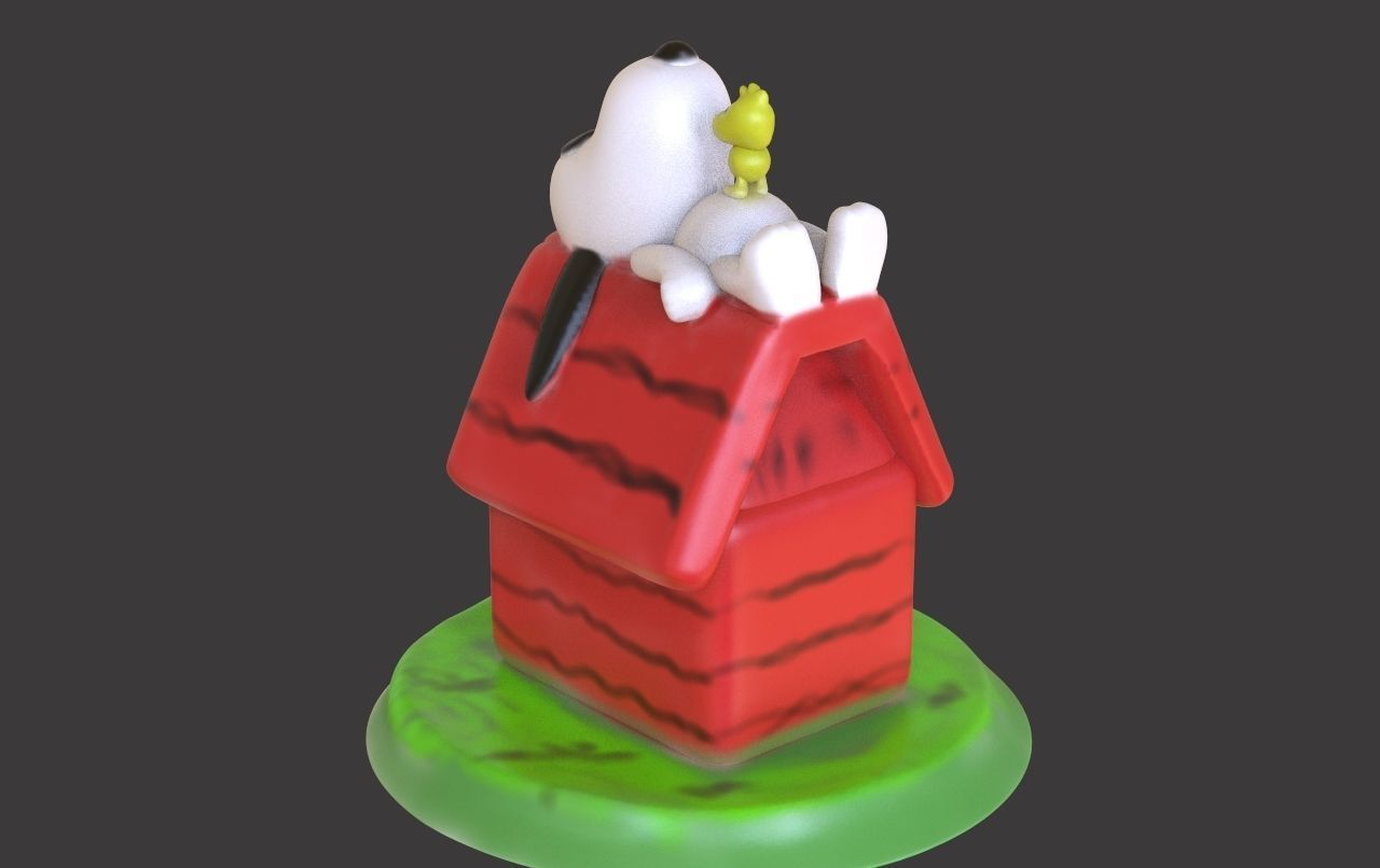 Snoopy 3D model 3D printable | CGTrader