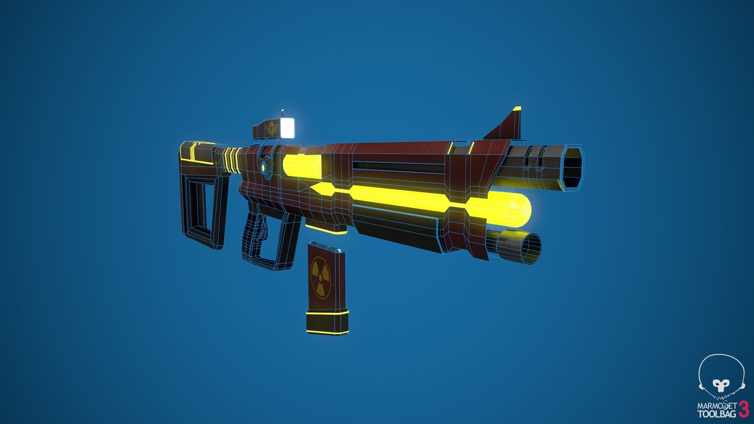 Sci-fi Rifle free VR / AR / low-poly 3D model | CGTrader