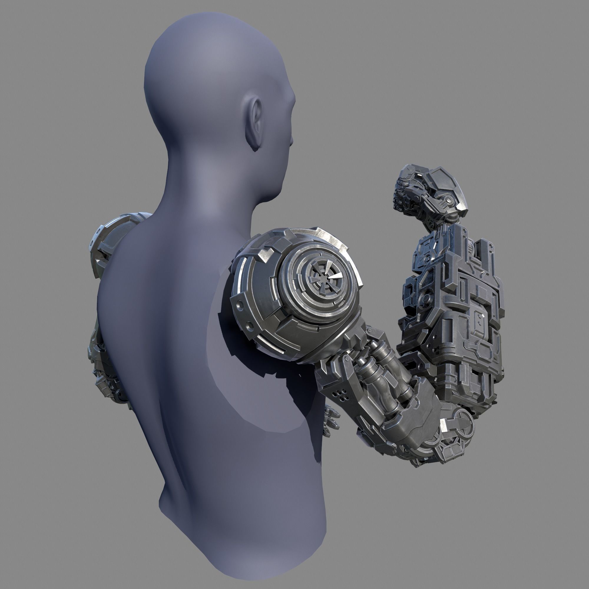 JAT Mech Arm - With texture 3D model | CGTrader