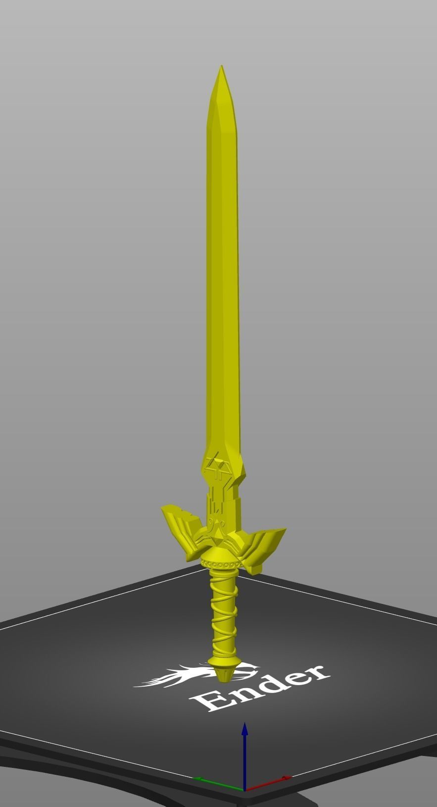The Master Sword 3D model 3D printable | CGTrader
