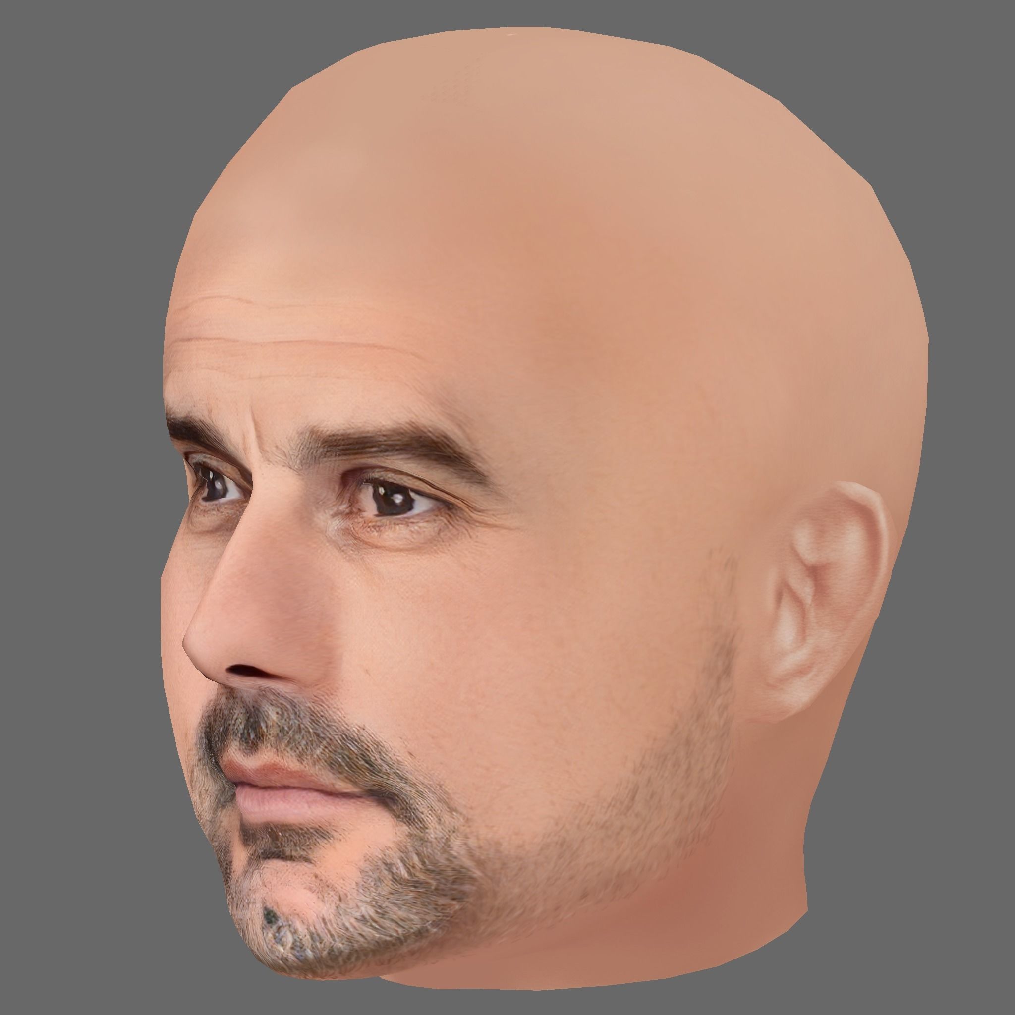 3D model Pep Guardiola Head - Lowpoly head for game Low-poly VR / AR ...