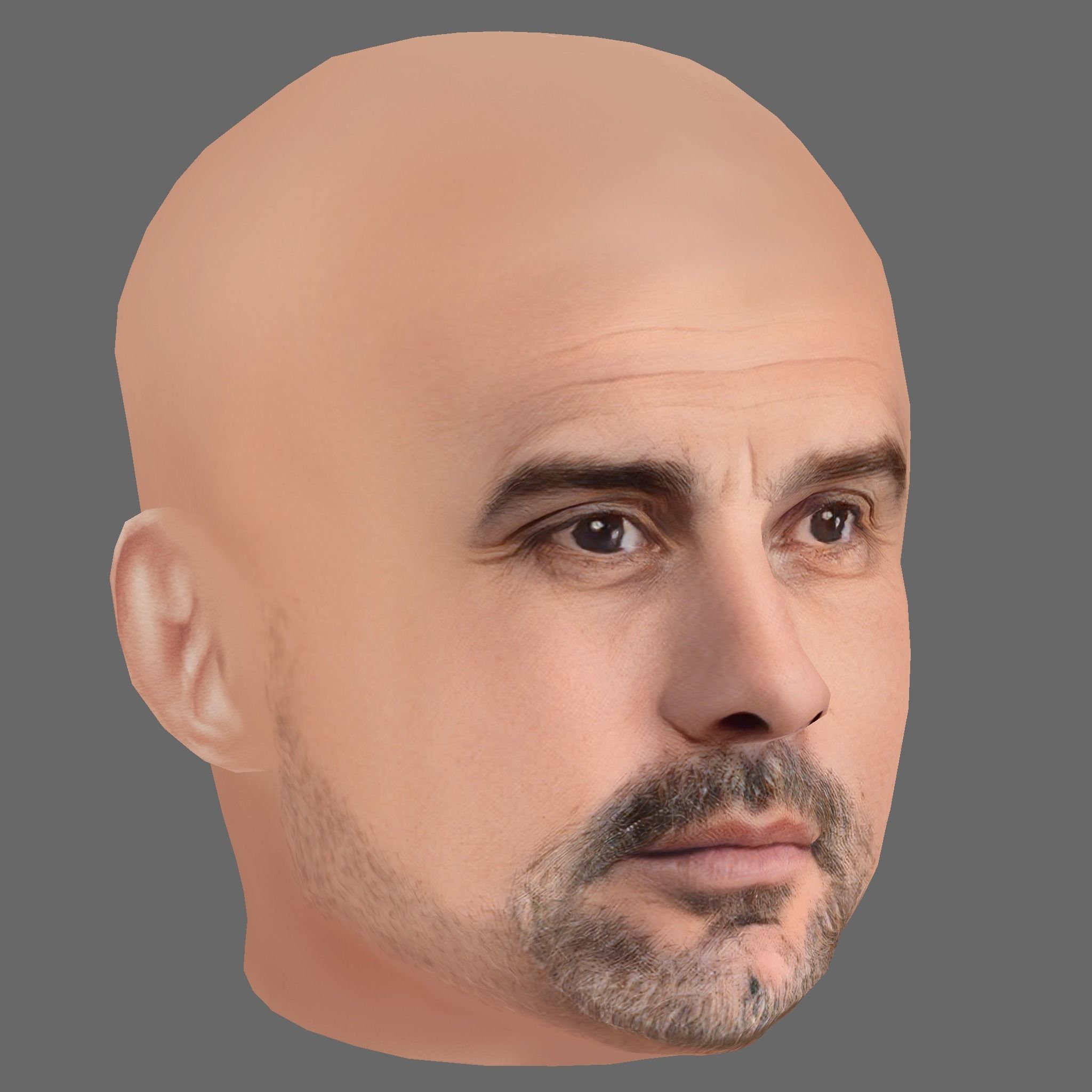 3D model Pep Guardiola Head - Lowpoly head for game Low-poly VR / AR ...
