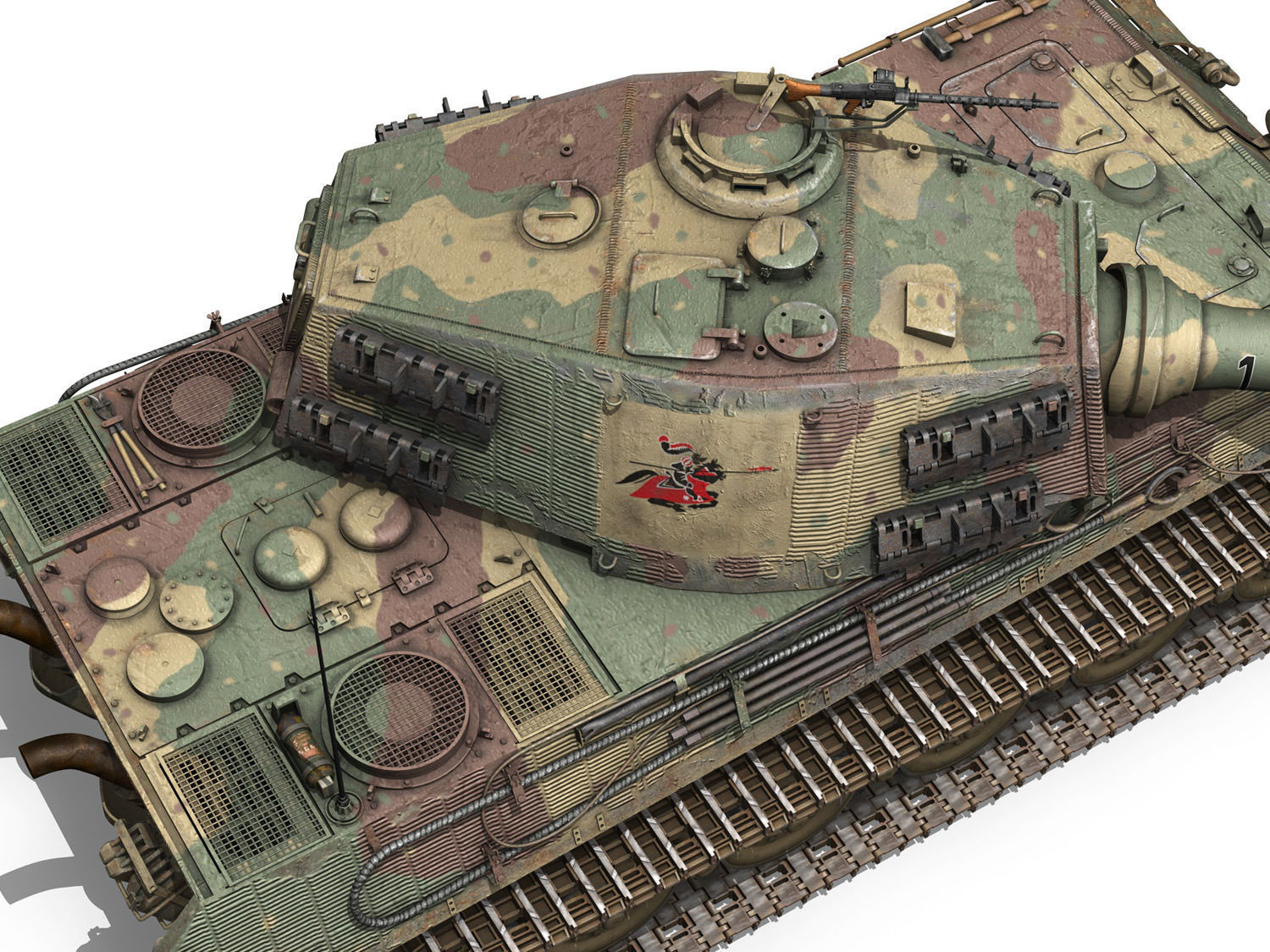 Panzerkampfwagen VI - Ausf B - Tiger II - 124 3D model | CGTrader