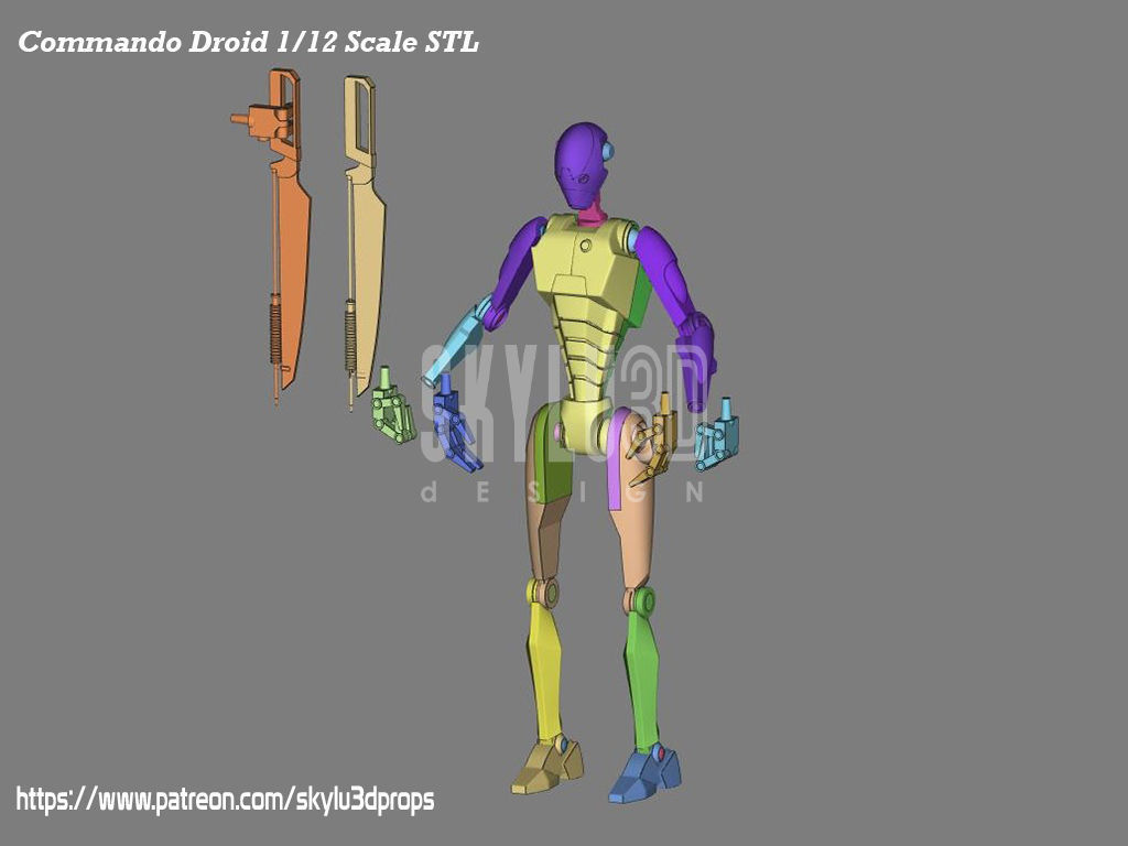 BX Commando Droid 3D model 3D printable | CGTrader