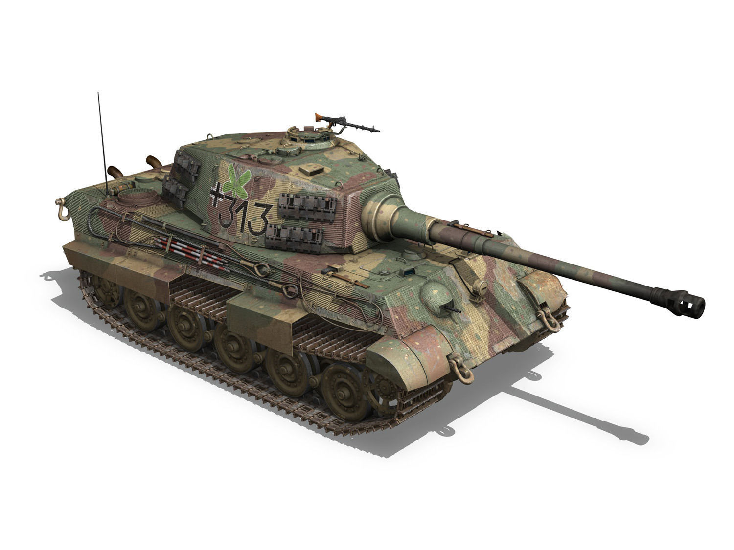 Panzerkampfwagen VI - Ausf B - Tiger II - 313 3D Model .obj .3ds .fbx ...