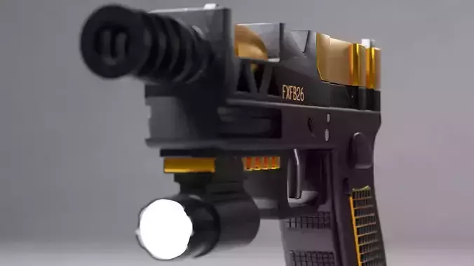 G74 Handgun 3D Model High Poly free 3D model | CGTrader