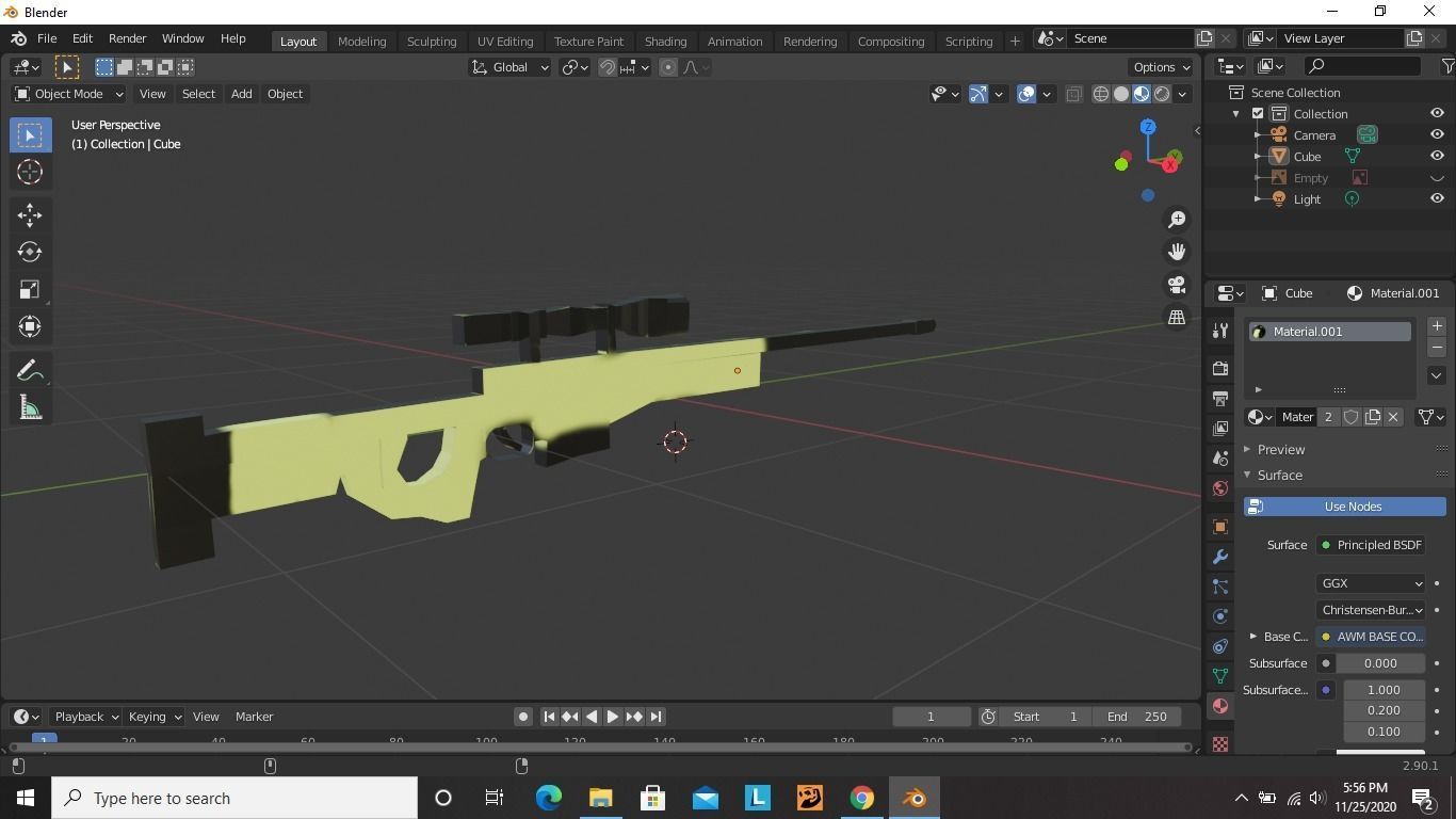 3D model AWM Sniper 3D Model VR / AR / low-poly | CGTrader