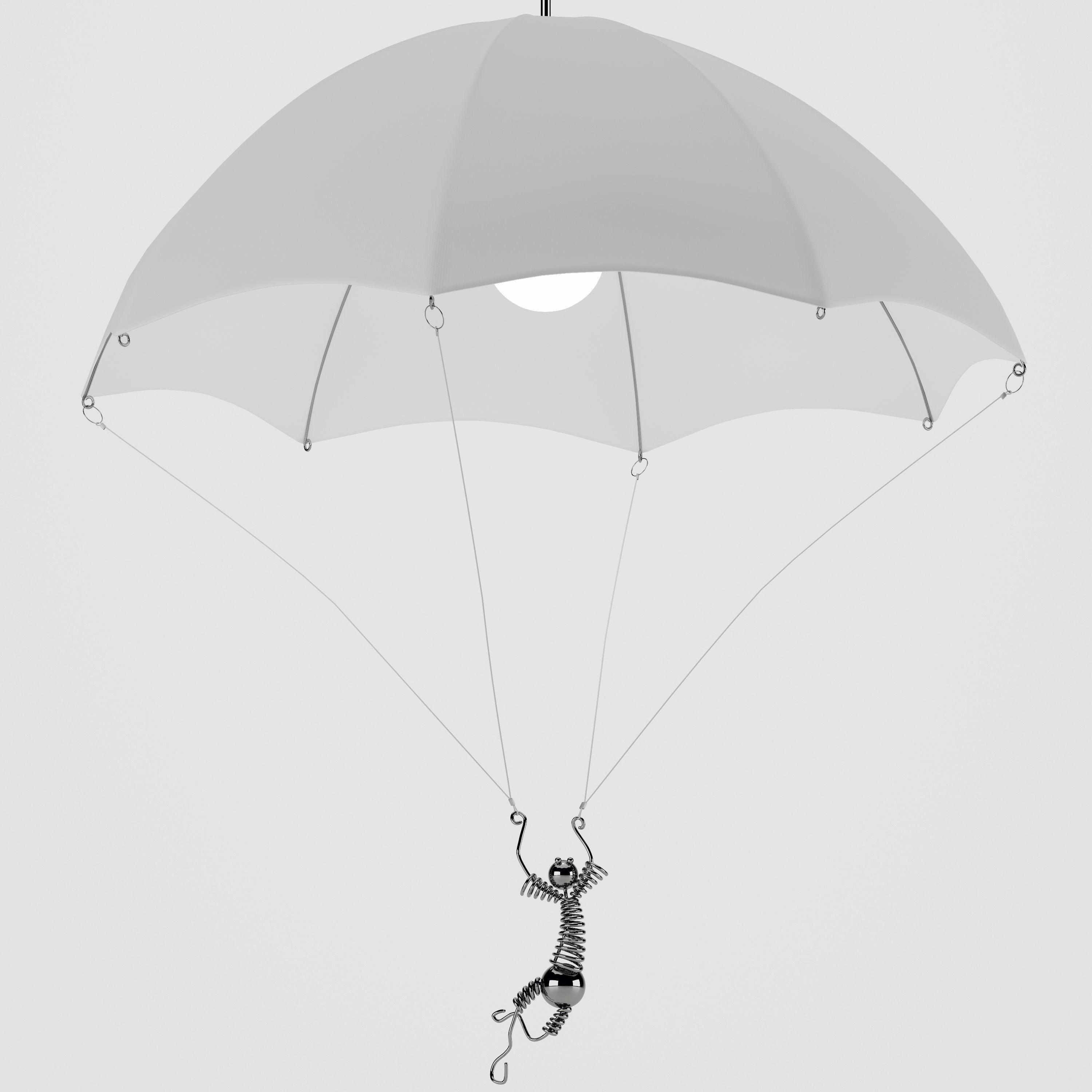 Lamp PARACHUTE 3D model | CGTrader