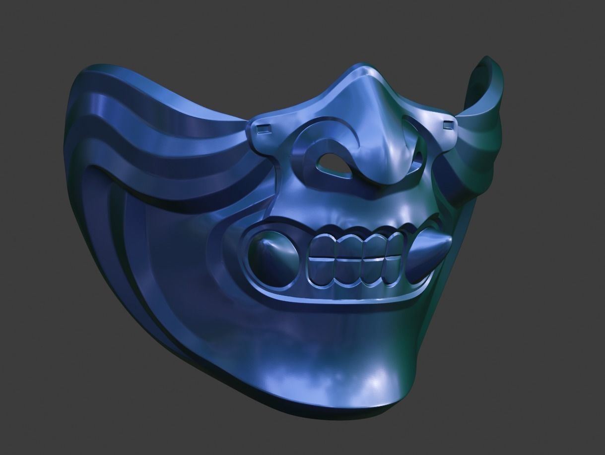 Sub Zero Samurai mengu mask like as Mortal Kombat 11 3D model 3D ...