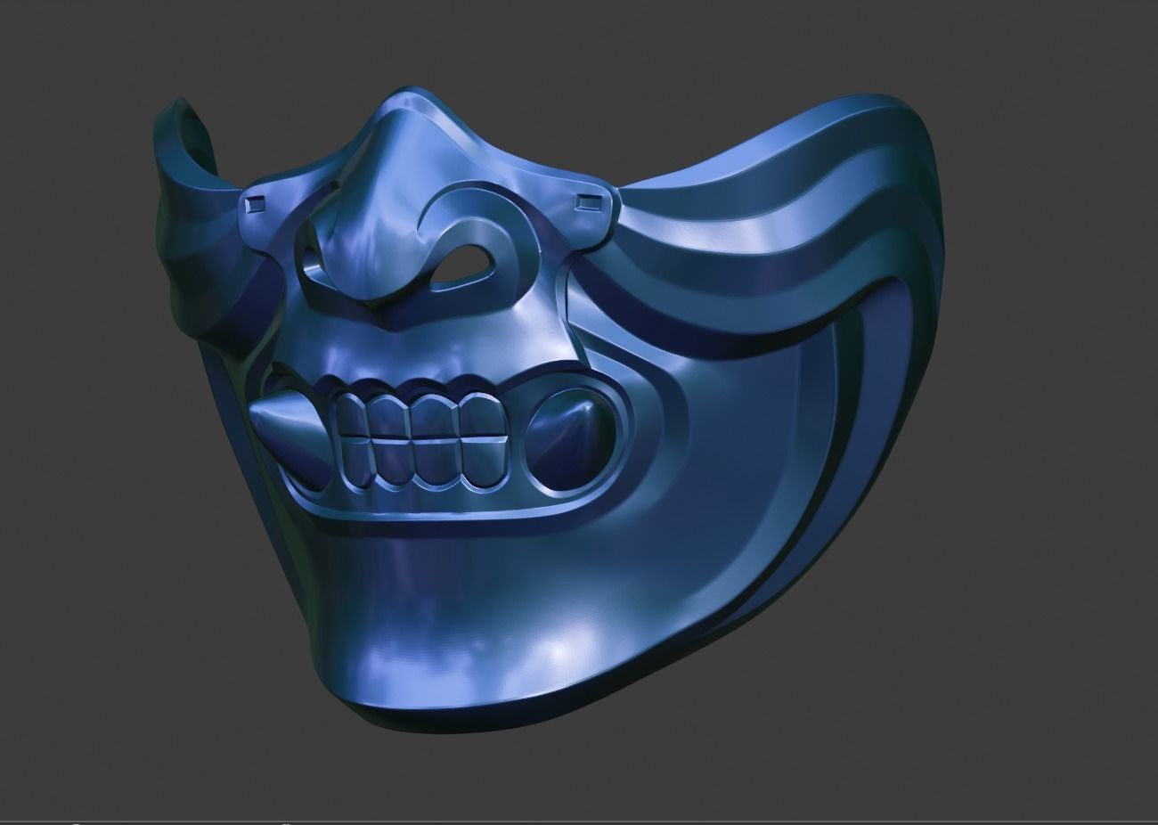 Sub Zero Samurai mengu mask like as Mortal Kombat 11 3D model 3D ...