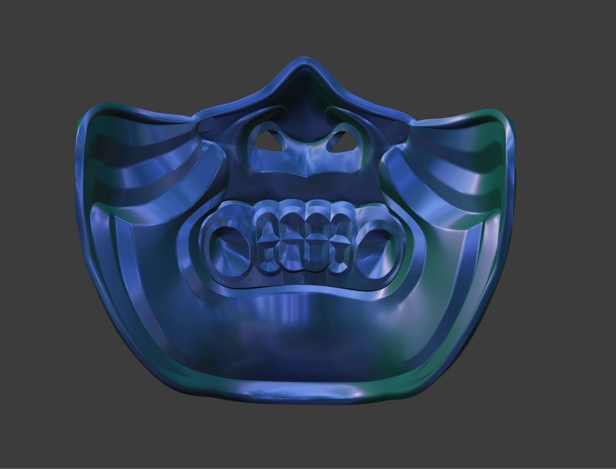 Sub Zero Samurai mengu mask like as Mortal Kombat 11 3D model 3D ...