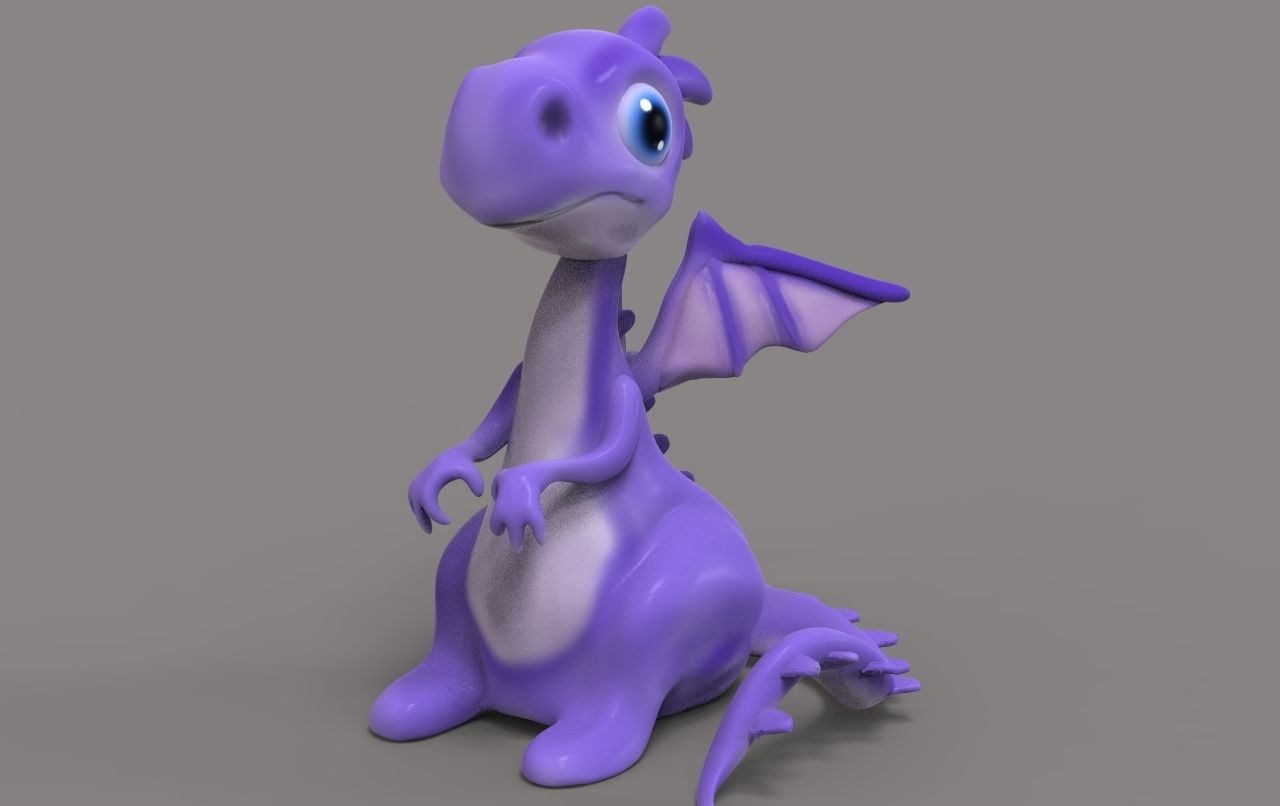 Dragon Cartoon 3D model 3D printable | CGTrader