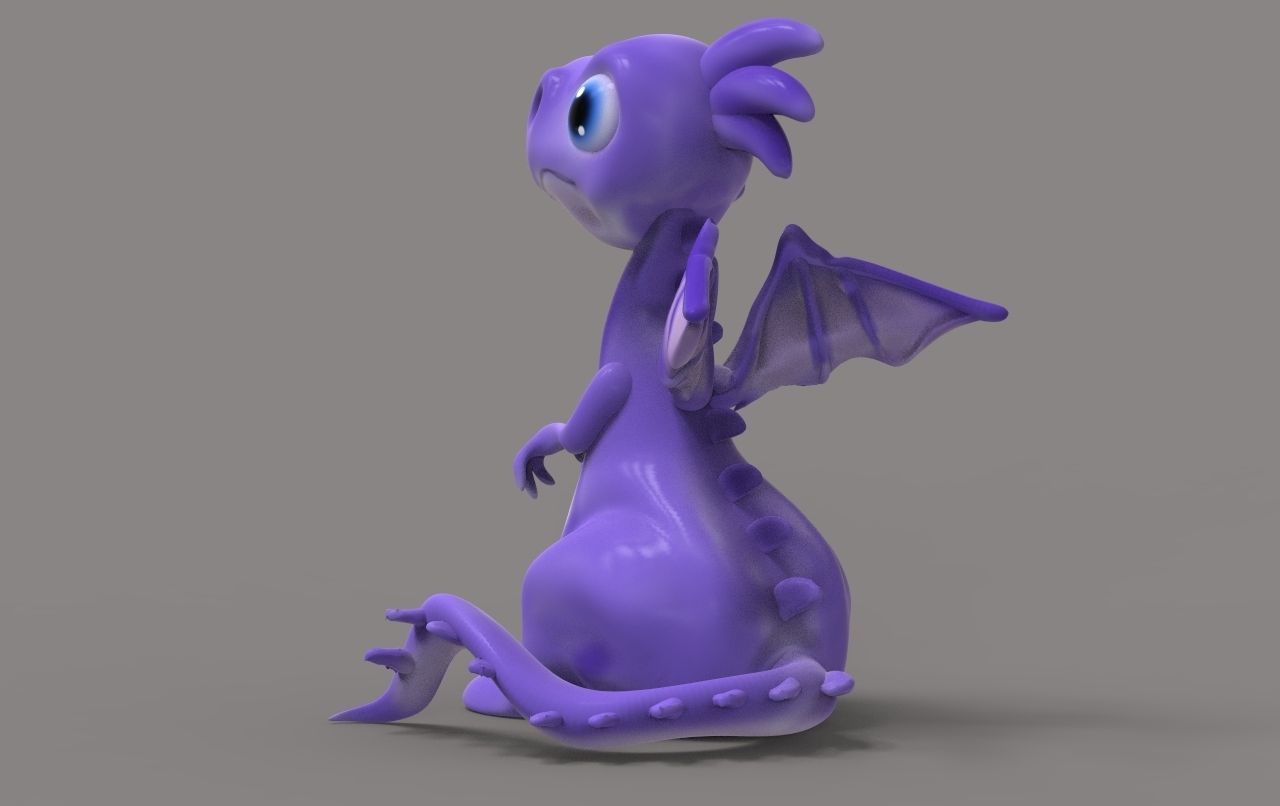 Dragon Cartoon 3D model 3D printable | CGTrader