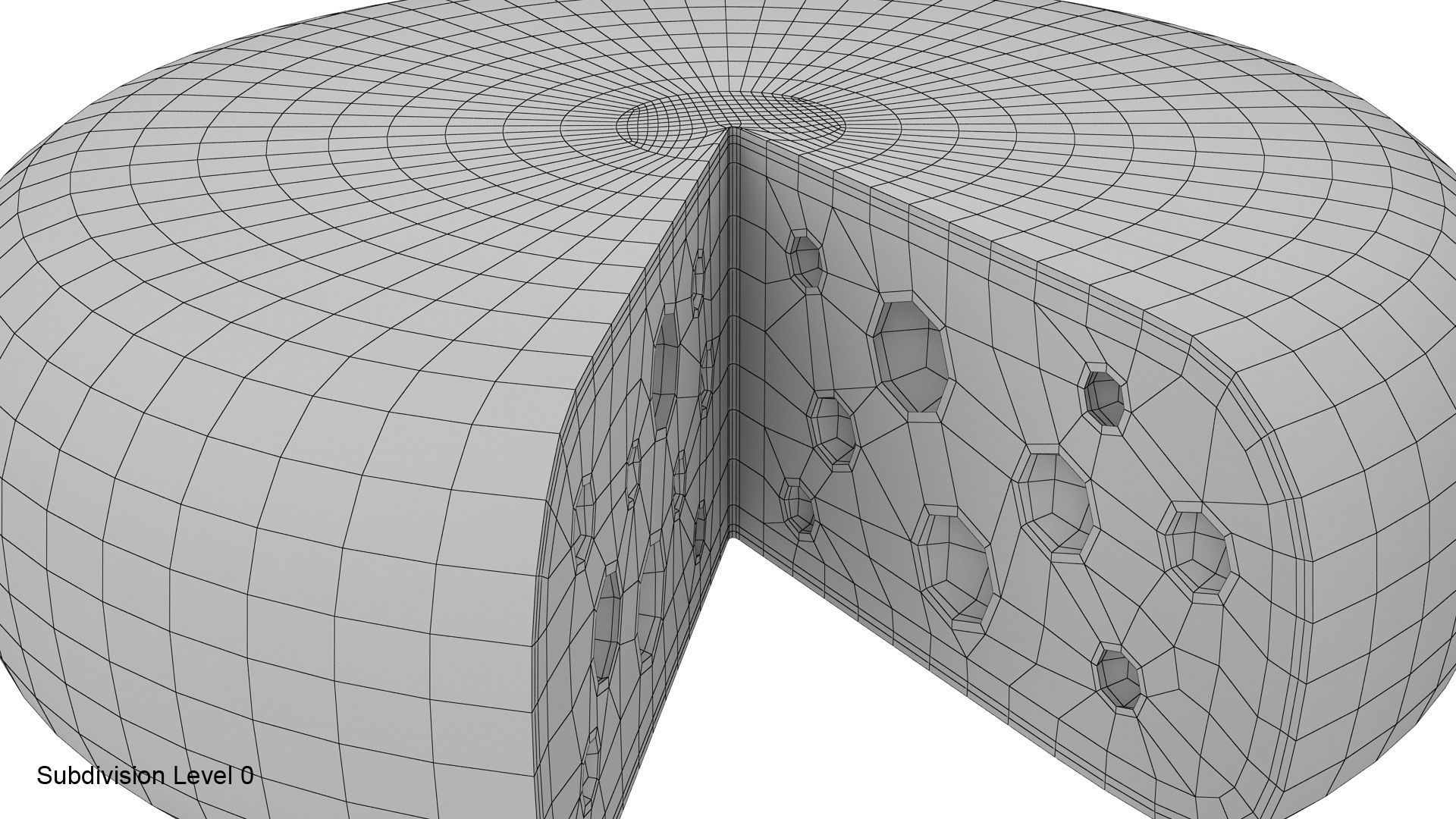 Cheese wheel sliced 3D model | CGTrader