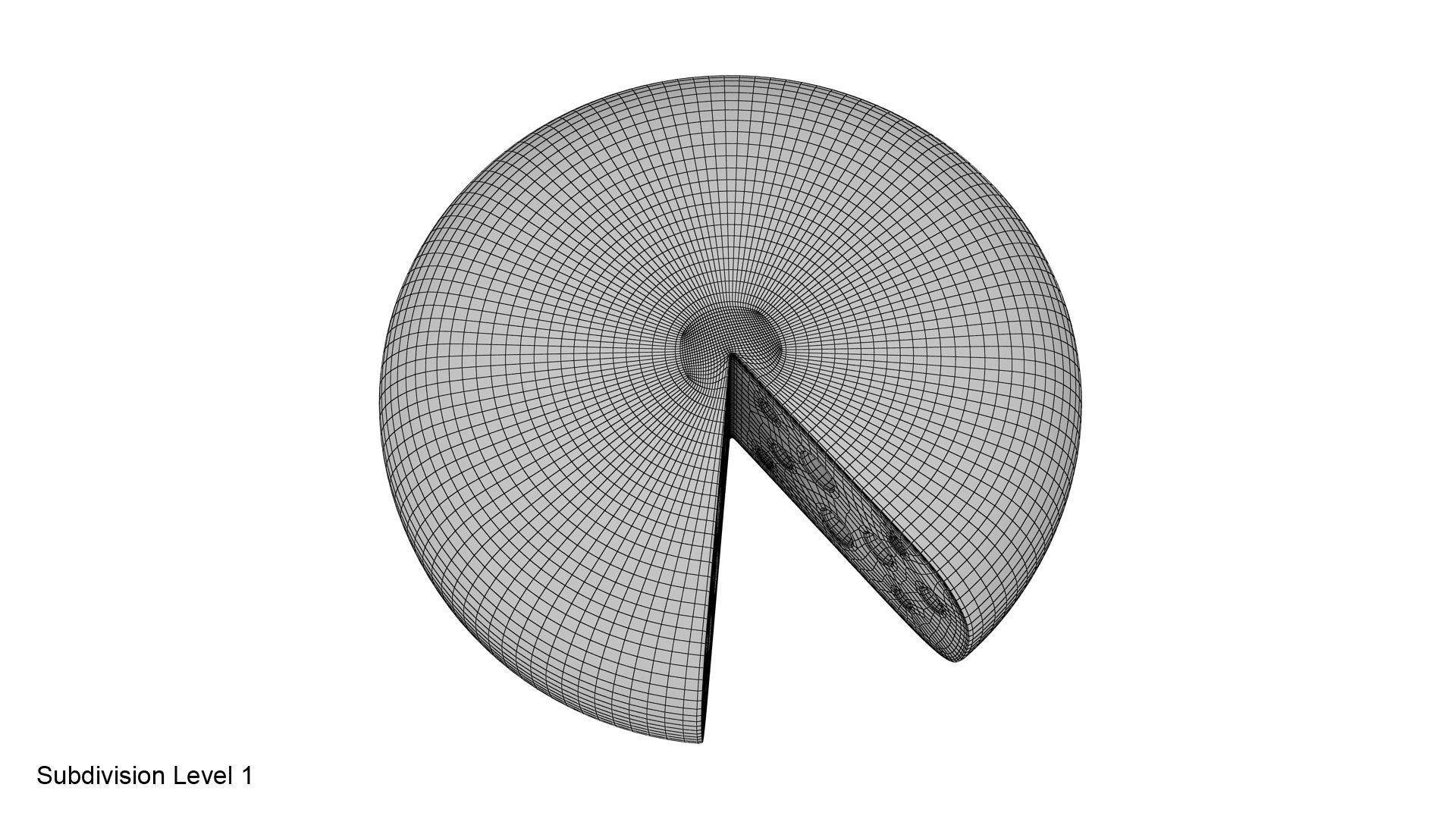 Cheese wheel sliced 3D model | CGTrader