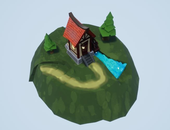 3D model Watermill VR / AR / low-poly | CGTrader