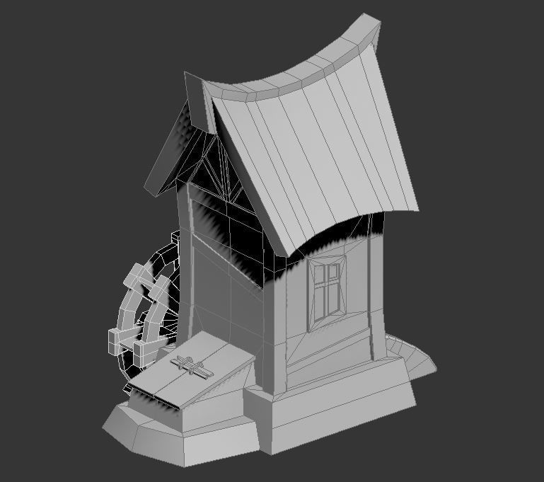 3D model Watermill VR / AR / low-poly | CGTrader