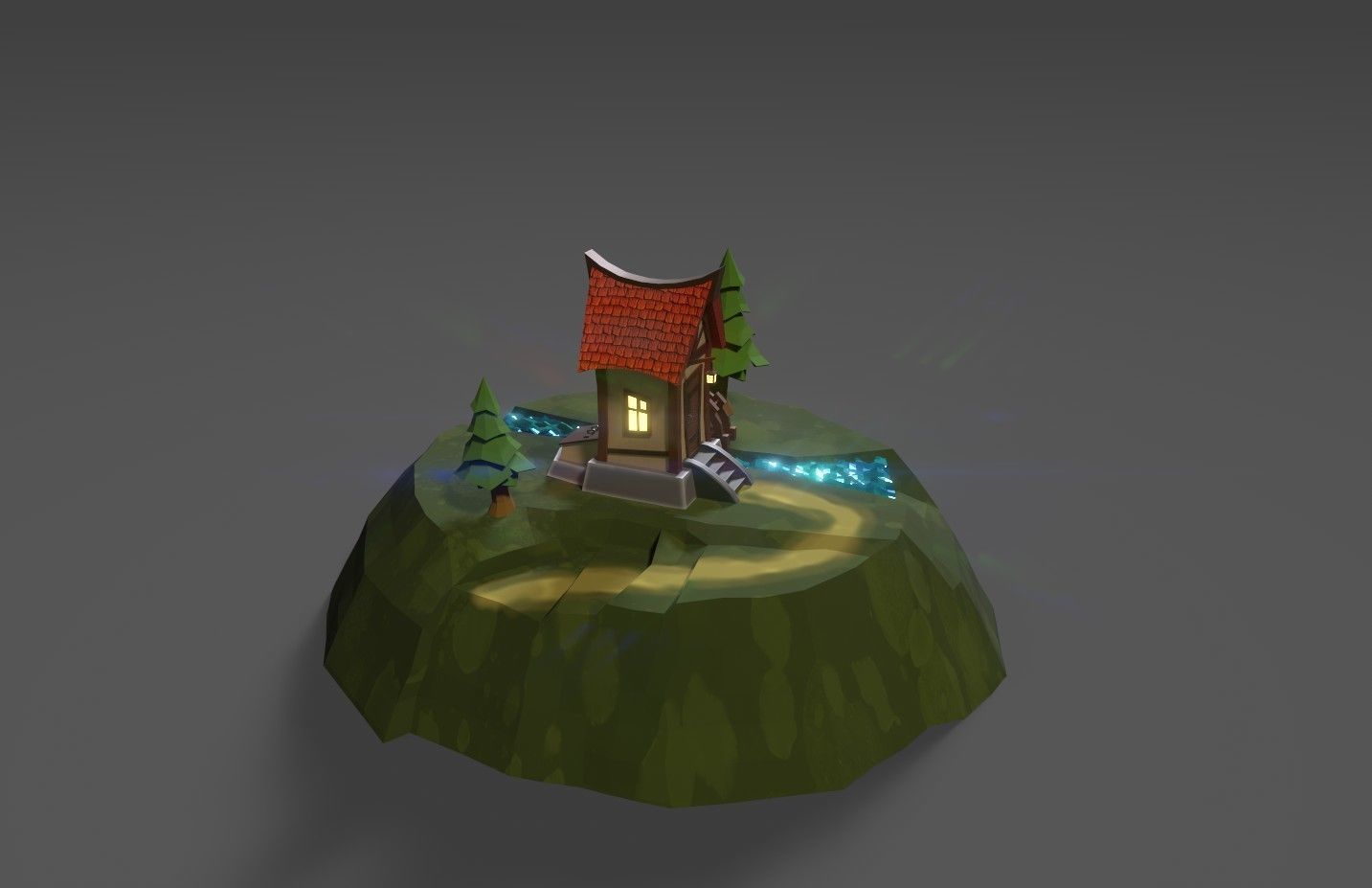 3D model Watermill VR / AR / low-poly | CGTrader