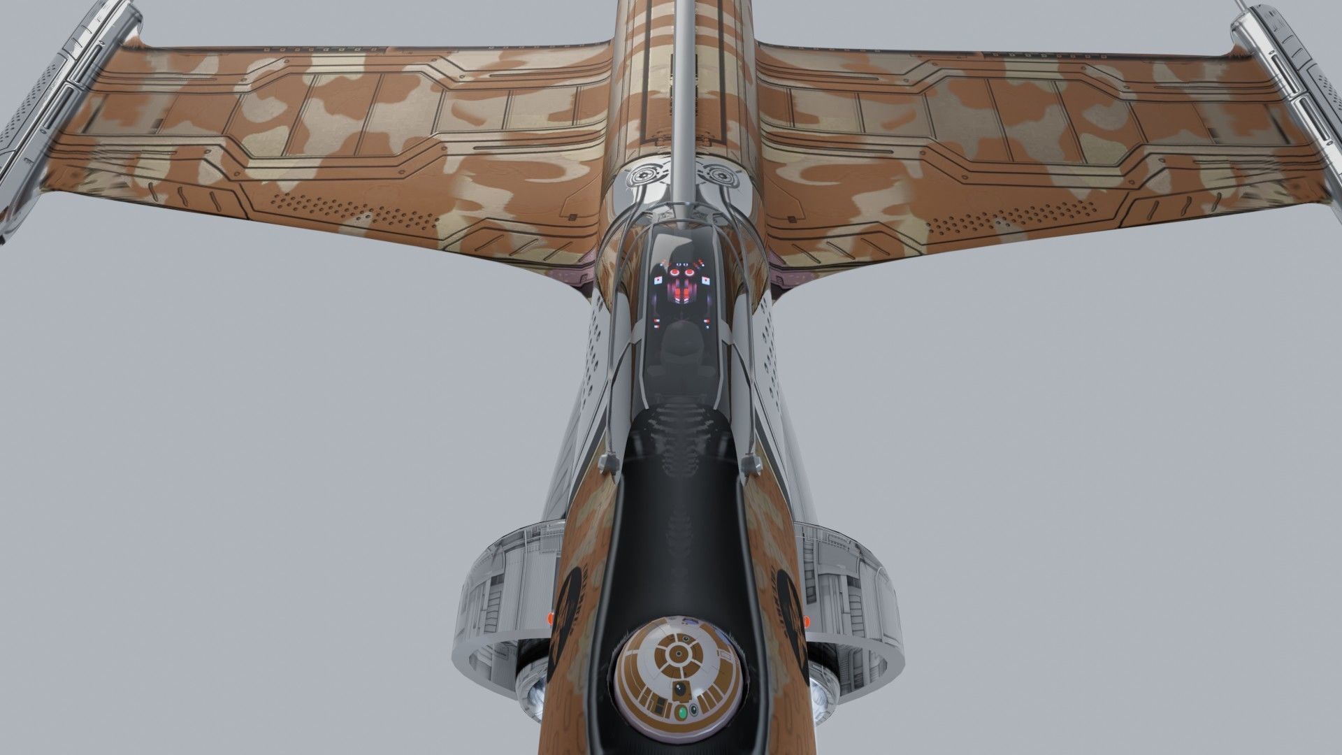 T-Wing interceptor 3D model | CGTrader