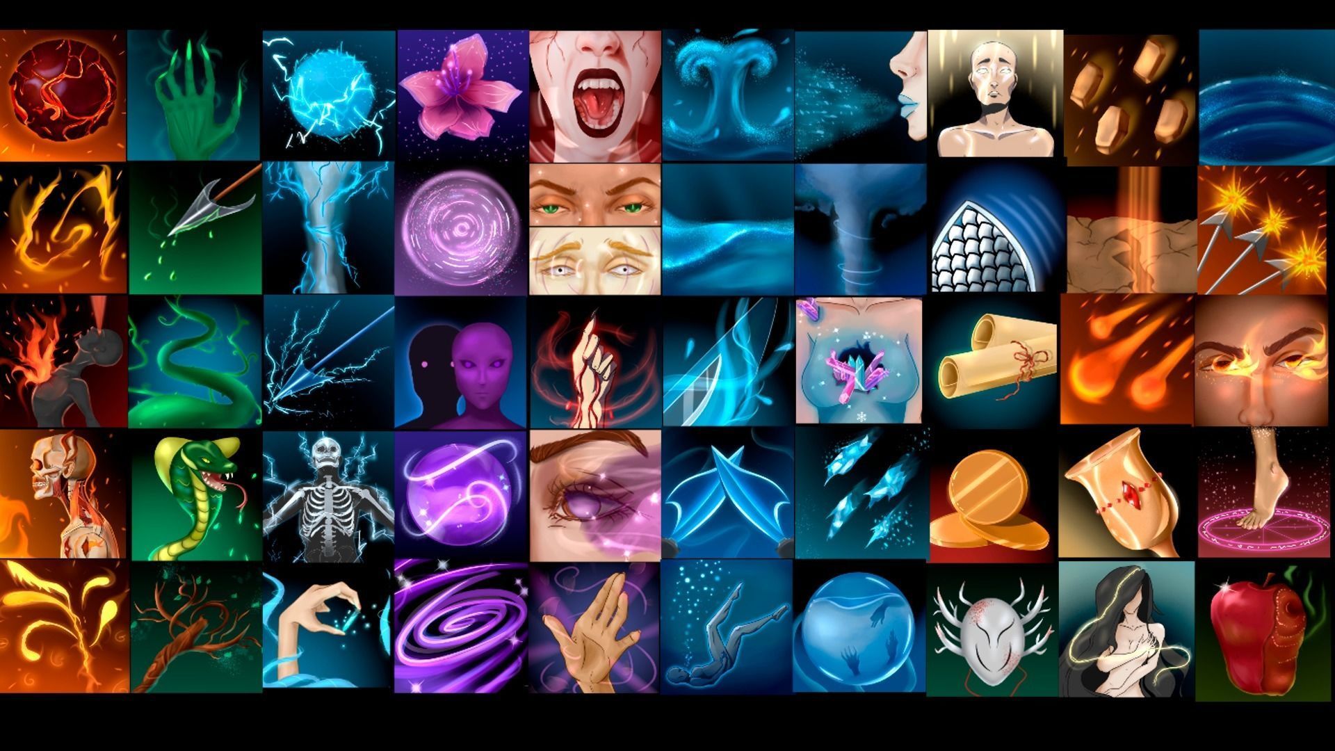 Set of magic spells Texture | CGTrader