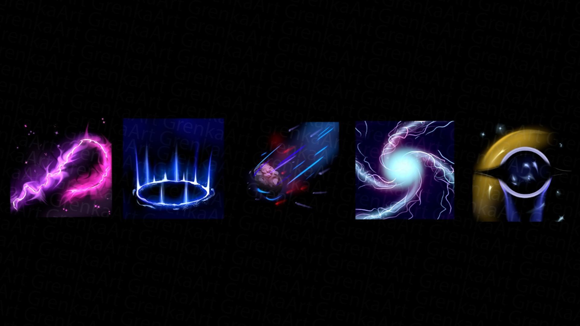 Set of magic spells Texture | CGTrader